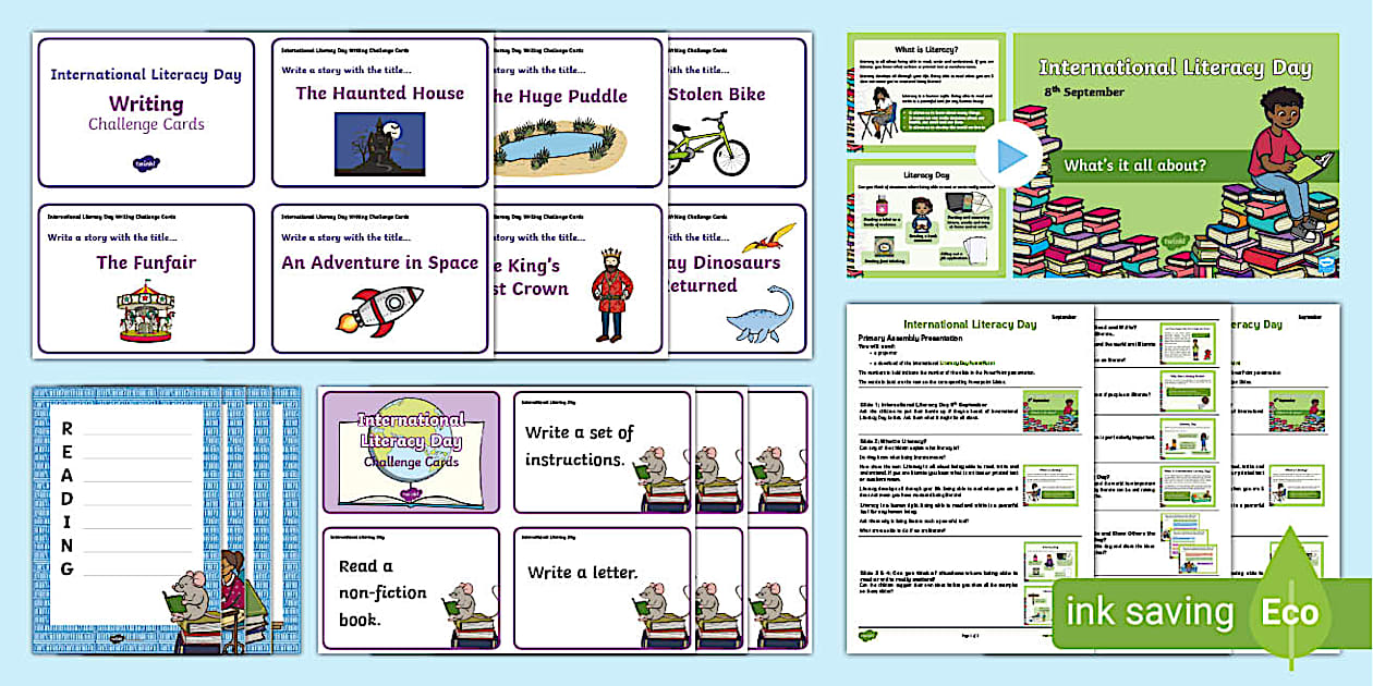 International Literacy Day Activities Resource Pack - Twinkl
