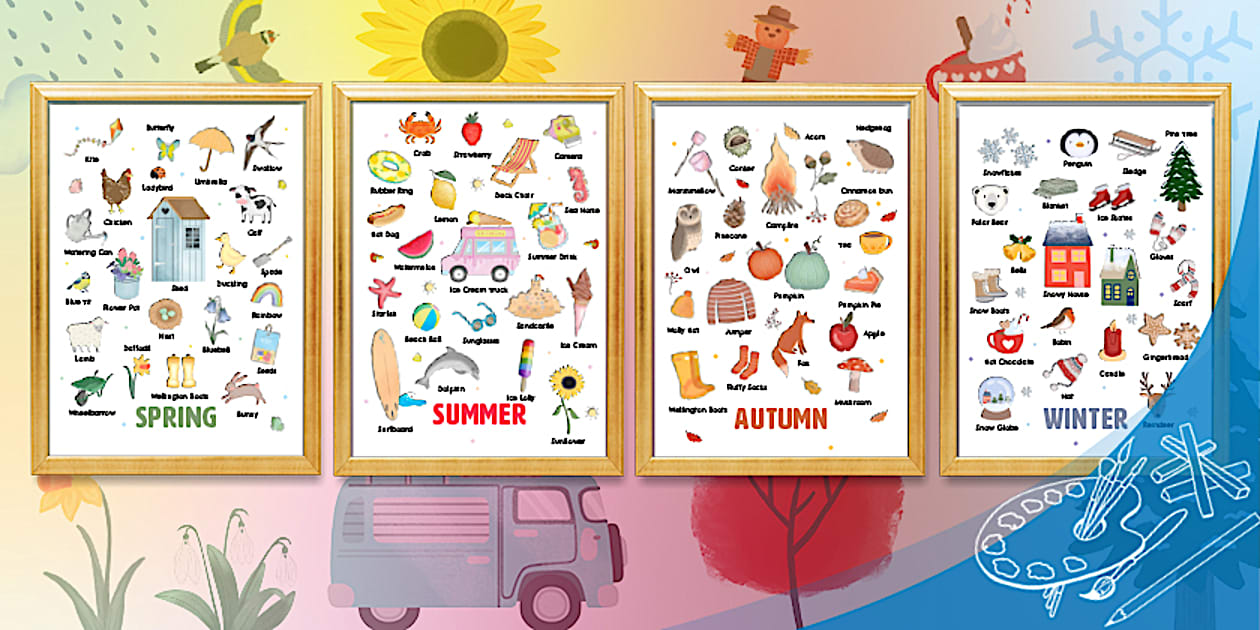 Four Seasons Icons Posters Pack | Twinkl Art Gallery
