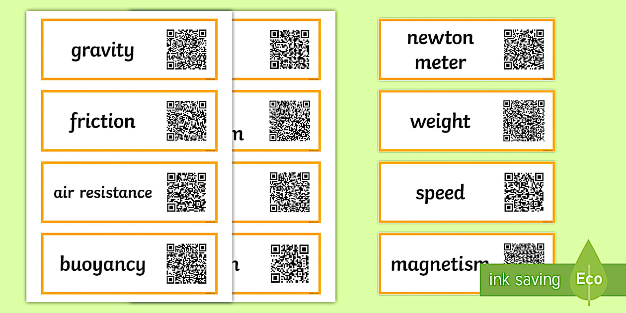 Forces Vocabulary Code Hunter (teacher made) - Twinkl
