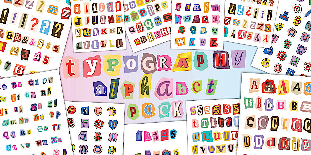 Typography Alphabet Pack | Twinkl Art Gallery