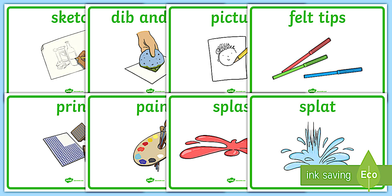 👉 Creative Area Word Display Posters (teacher made)