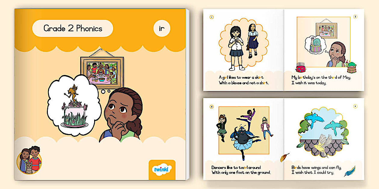 Grade 2 Phonics eBook: -ir (teacher made) - Twinkl