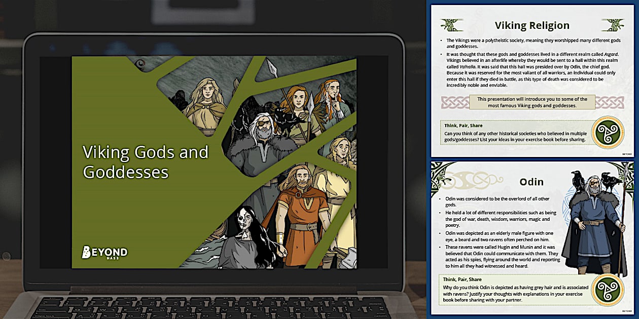Viking Gods and Goddesses PowerPoint (teacher made) - Twinkl