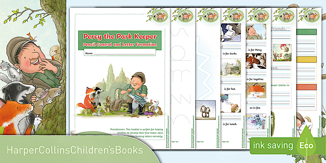 EYFS/KS1 Percy the Park Keeper: Letter Formation & Pencil Control
