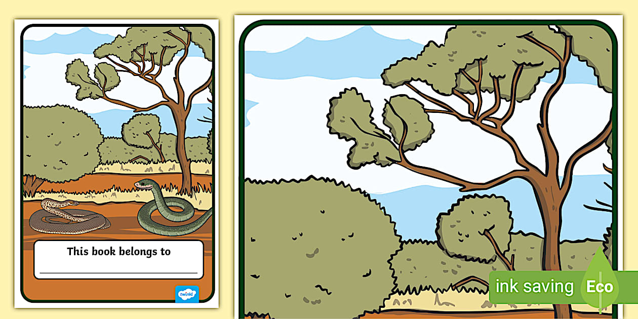 Colourful Snake Book Cover | Twinkl | Stationery | KS1