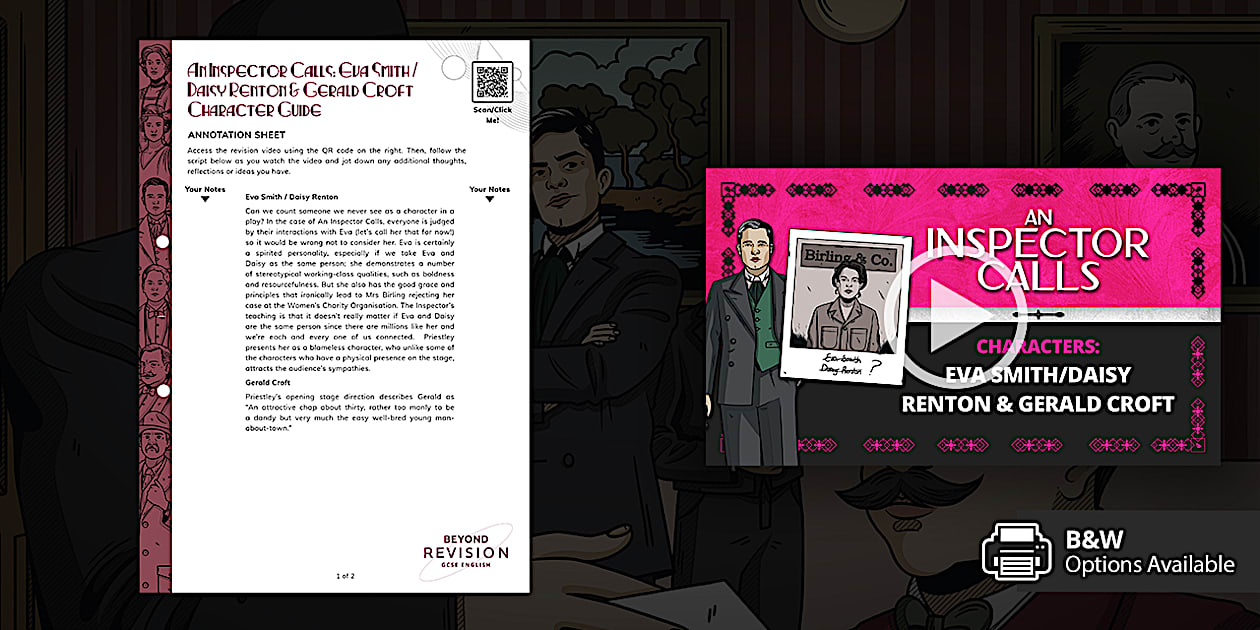 Eva Smith / Daisy Renton & Gerald Croft Character Guide | An Inspector