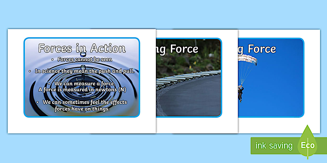 Forces in Action Display Photos (teacher made) - Twinkl