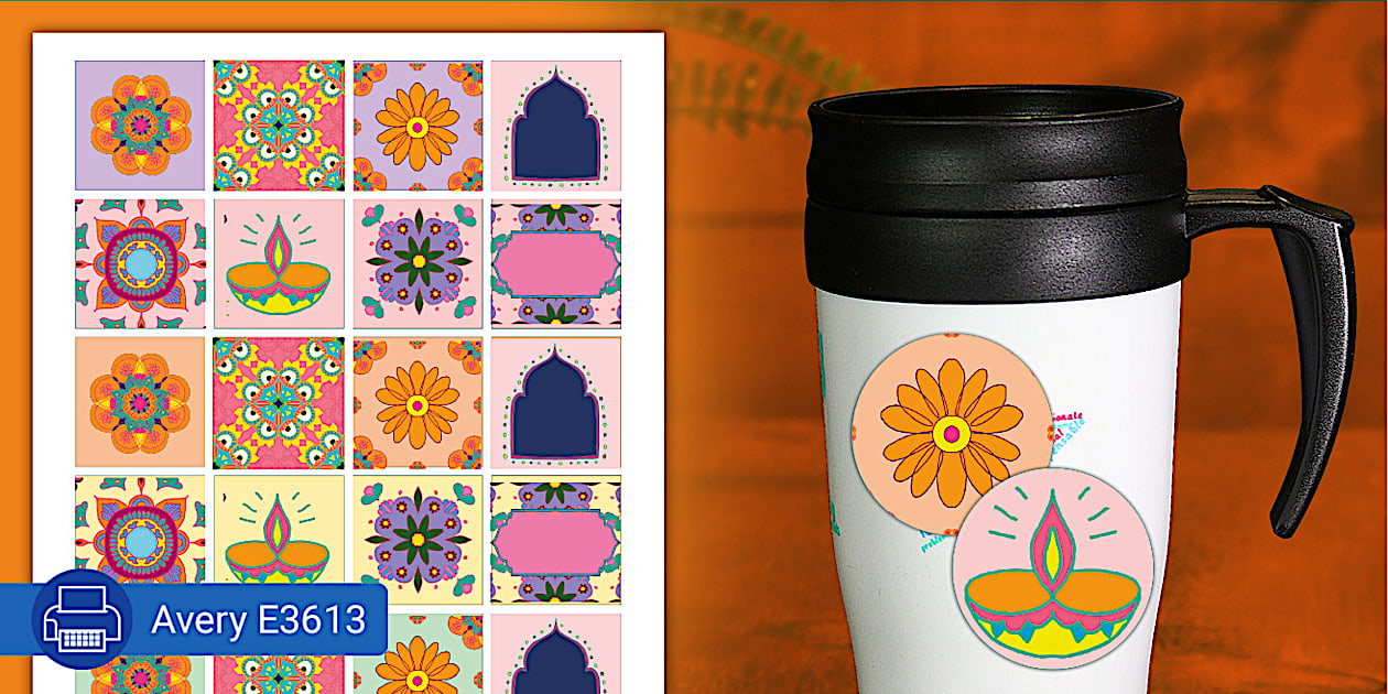 Pastel Diwali Decorative Stickers (teacher made) - Twinkl