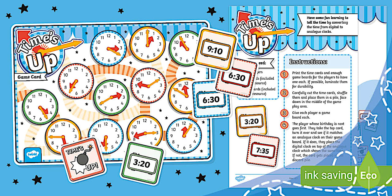 Learn How To Tell The Time At Home Game | Twinkl Parents