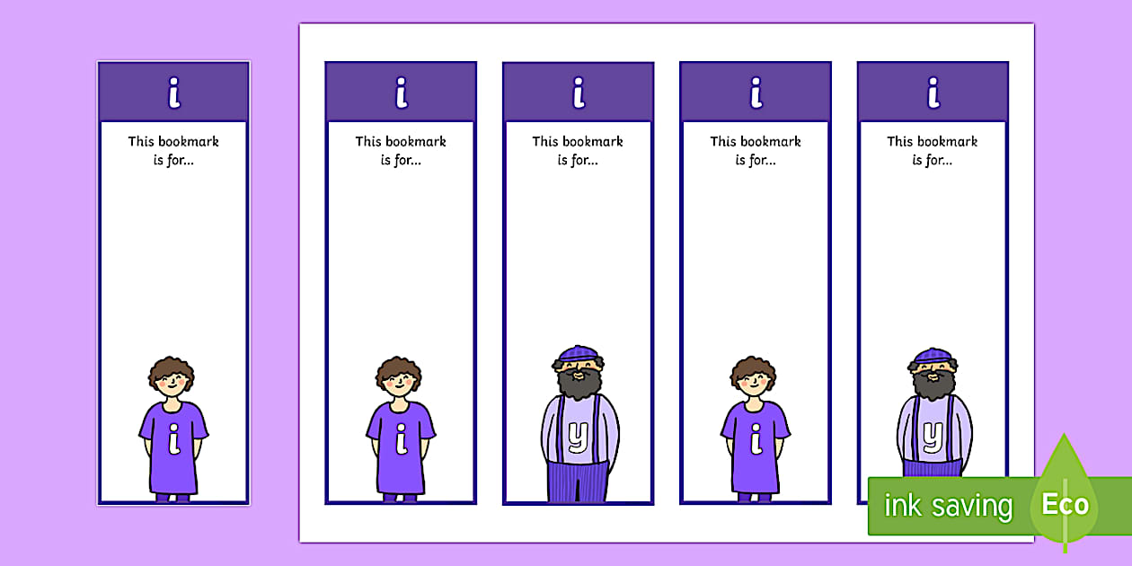 i Sound Family Editable Bookmarks (teacher made) - Twinkl