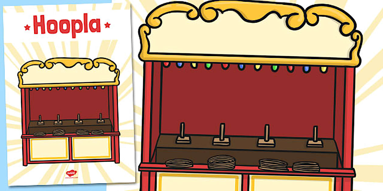 Cursive Hoopla Poster (School Fair) (teacher made) - Twinkl