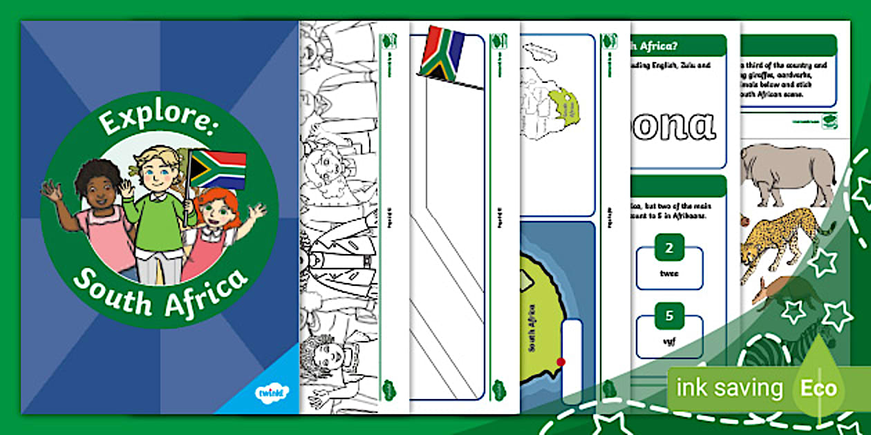 Explore: South Africa Activity Booklet (teacher made)