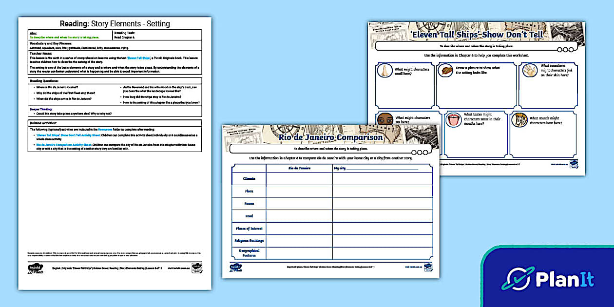 Year 5 Eleven Tall Ships: Reading Lesson 6 (teacher made)