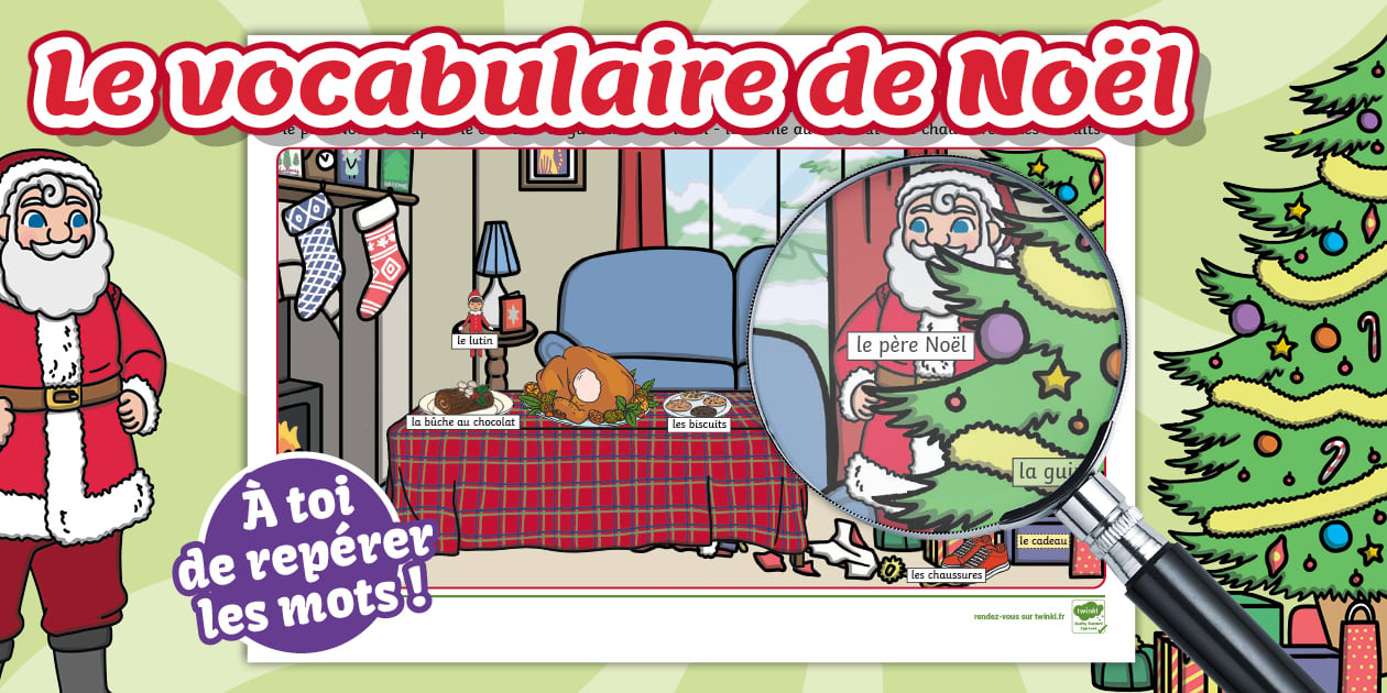 Cherche et trouve : Le vocabulaire de Noël