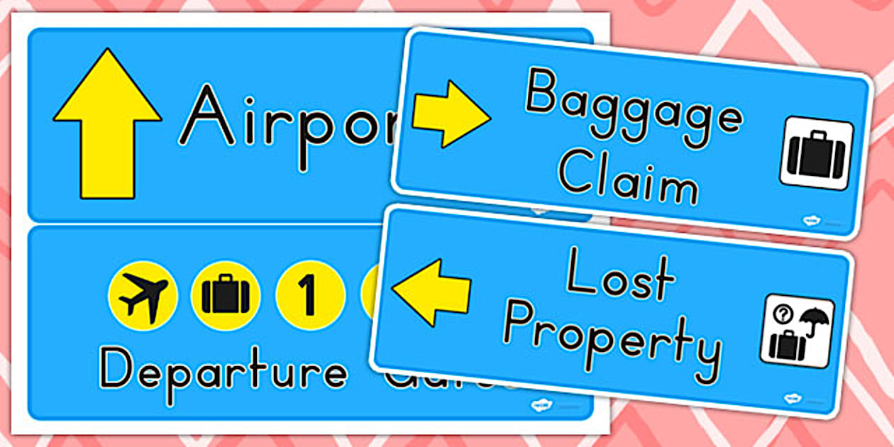 Airport Signs | Role-Play Signs | Twinkl Resources - Twinkl
