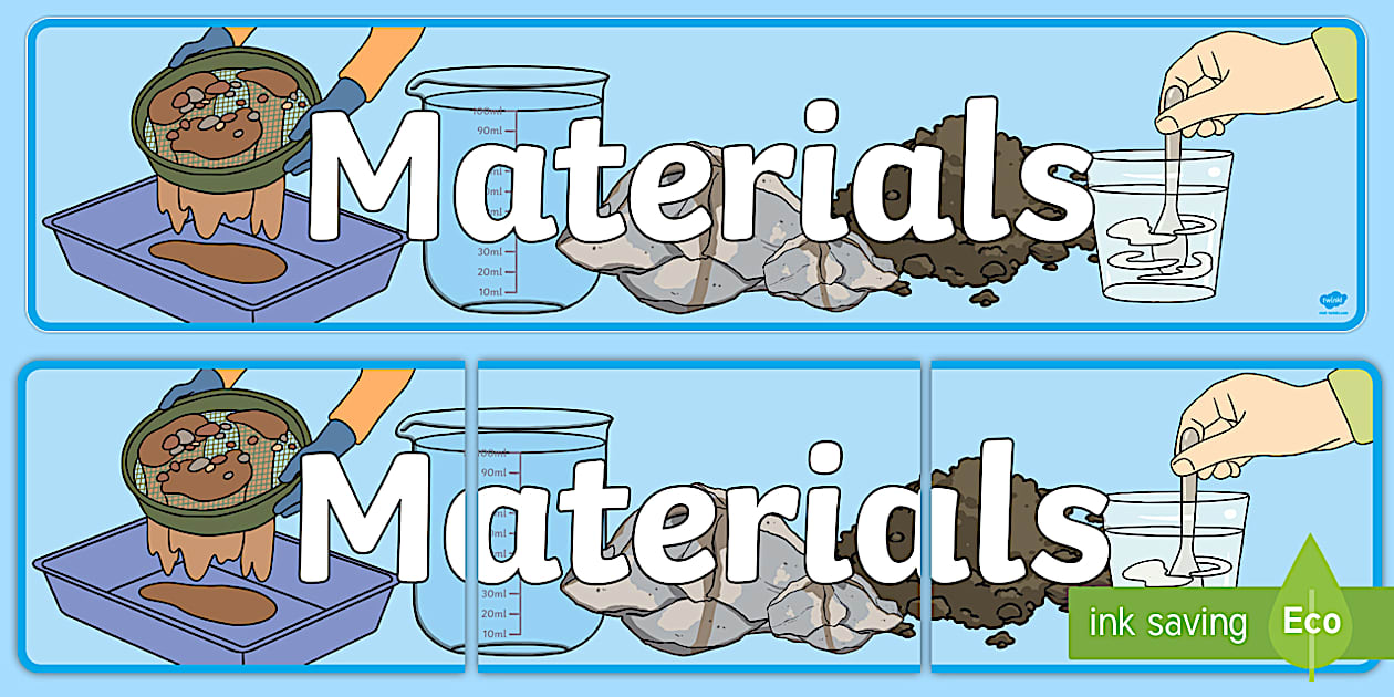 👉 Materials Display Banner CfE (teacher made) - Twinkl
