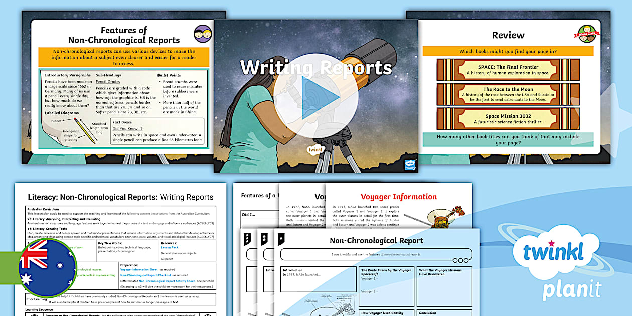 Year 6 The Golden Record Non-Chronological Reports Lesson 1