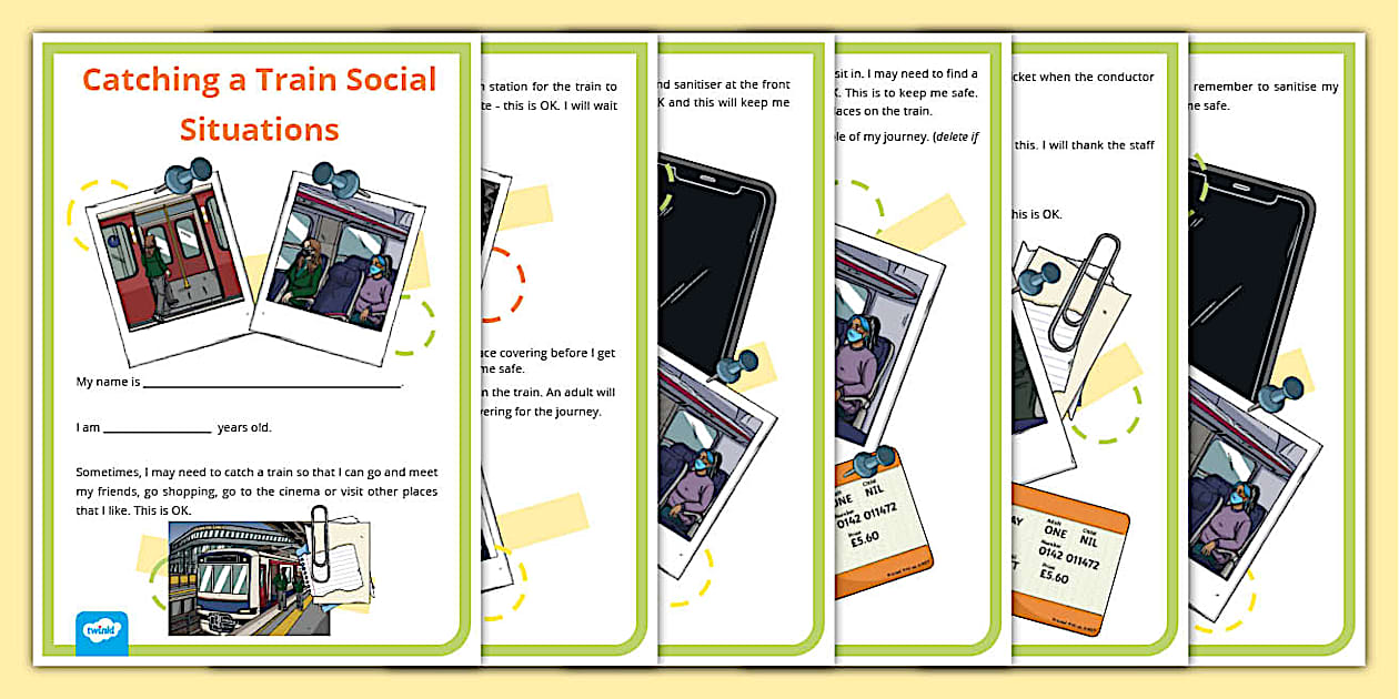 Older Learners: Catching a Train Social Situation - Twinkl