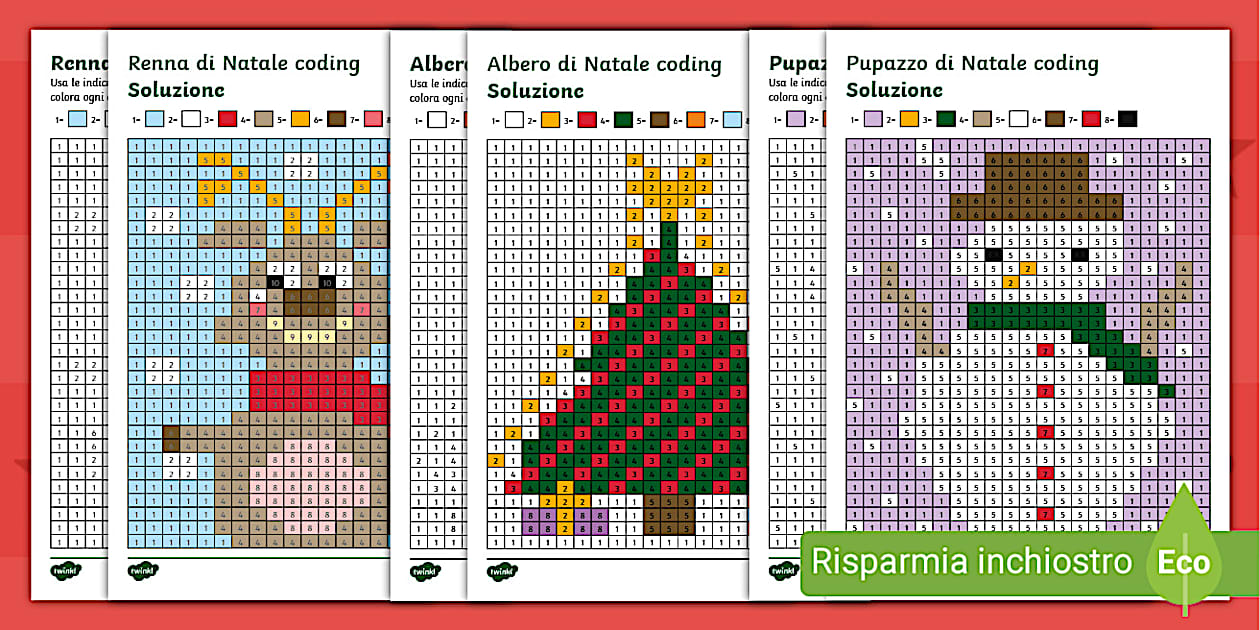 Coding con immagini di Natale (Teacher-Made) - Twinkl