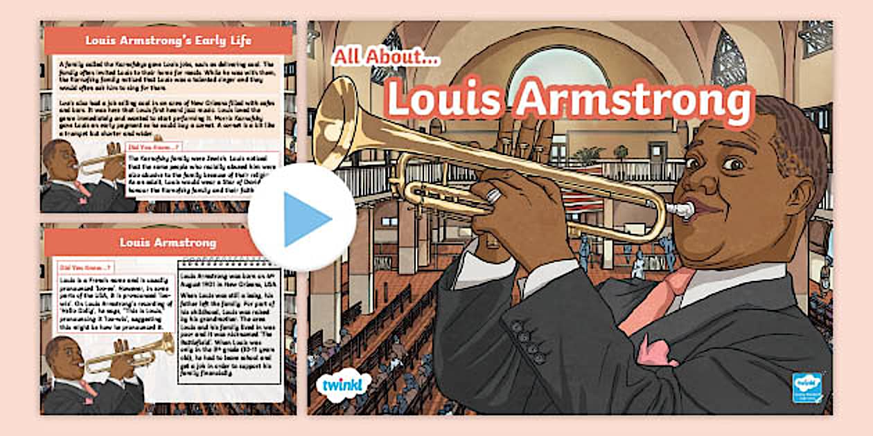 👉 KS2 All About Louis Armstrong PPT - Twinkl