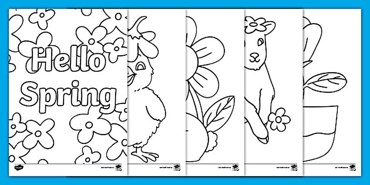 My First Spring Colouring Pack - Twinkl The Arts - Twinkl