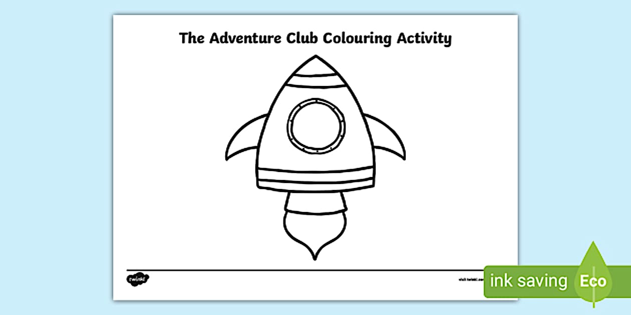 The Adventure Club from Pea Colouring Activity - Resources