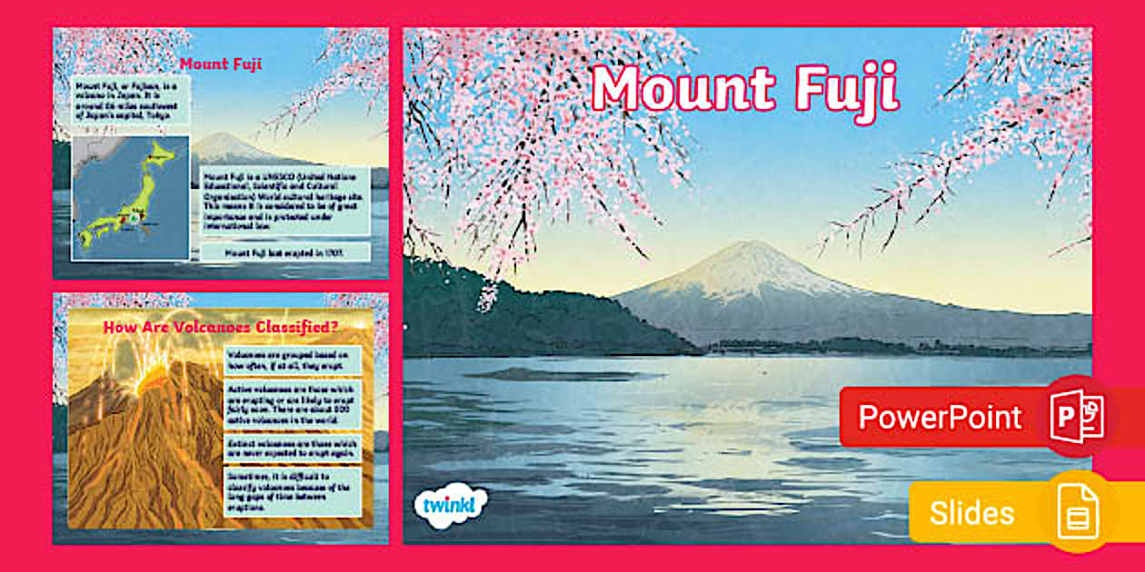 Mount Fuji Informational Presentation - PowerPoint & Google Slides