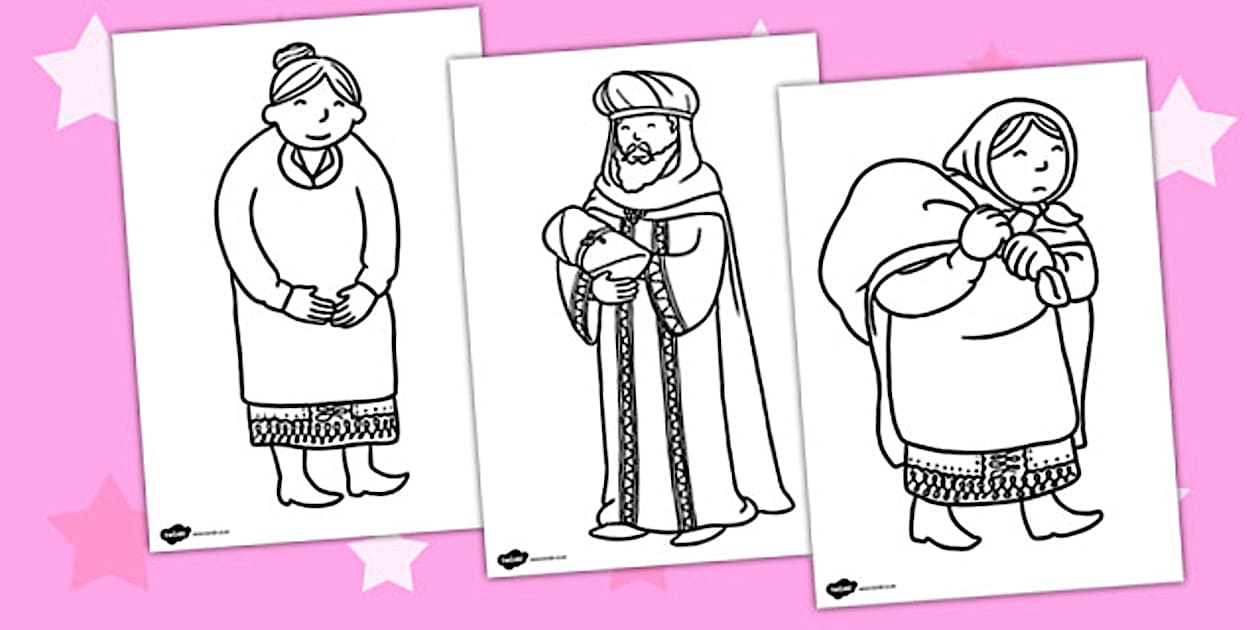 Babushka Colouring Sheets (teacher made) - Twinkl