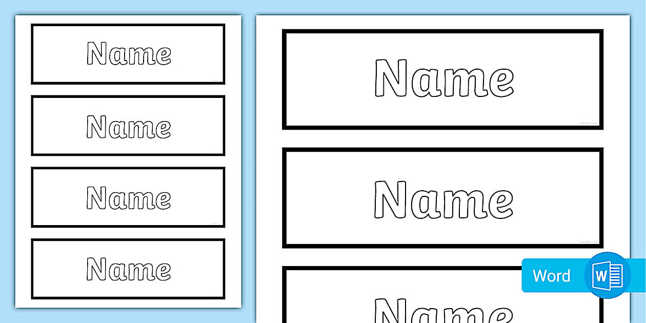 Editable Name Tracing Cards | K-2 Resources | Twinkl USA