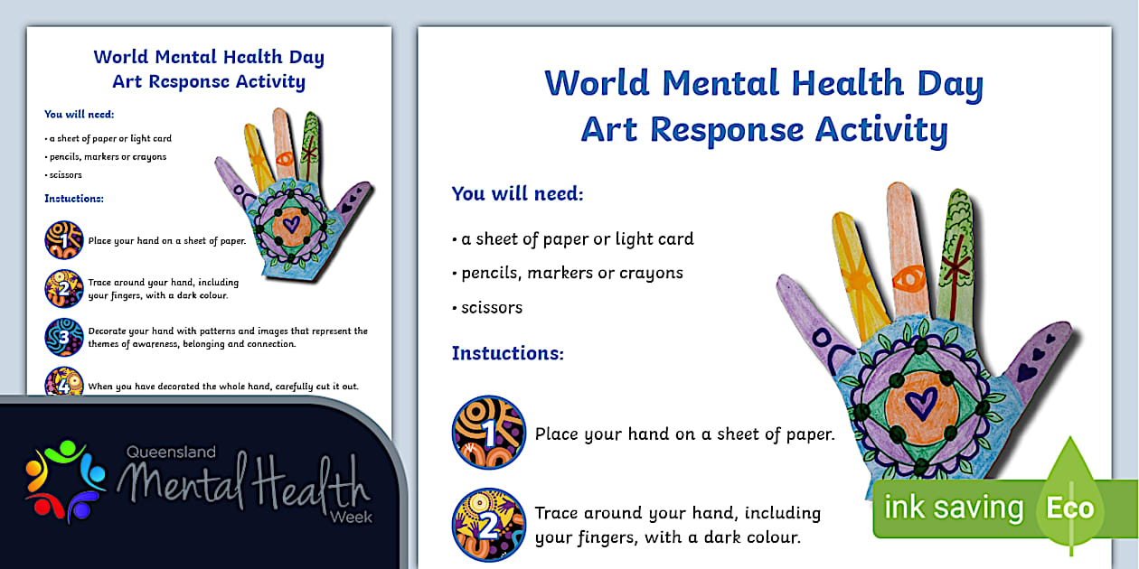 FREE! - World Mental Health Day Art Response F-2 - Twinkl