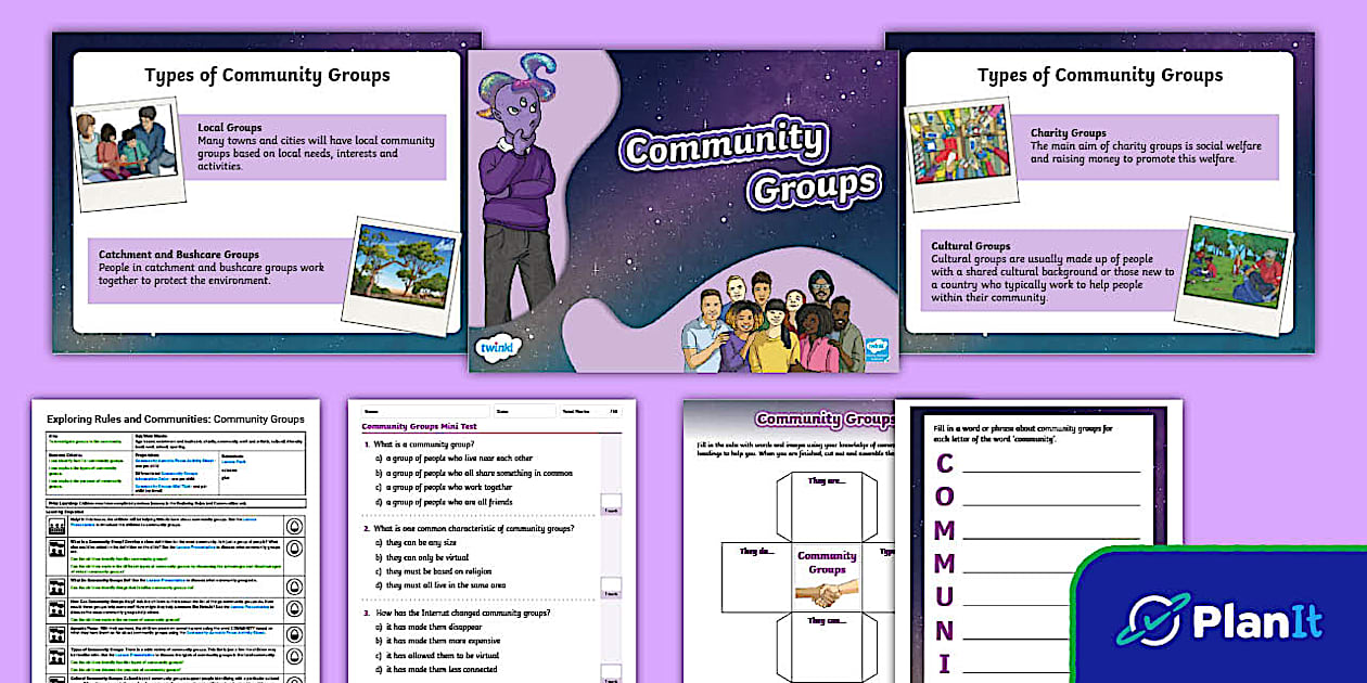 Yr 3 Civics and Citizenship Lesson 5 Community Groups