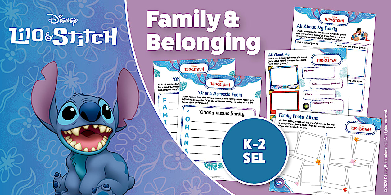 Lilo & Stitch: Family & Belonging Activity Pack