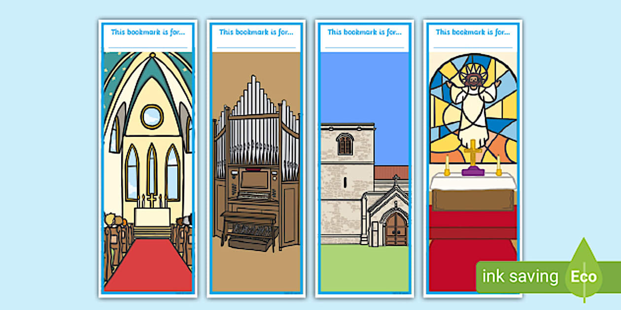Church Bookmarks | Printable | Twinkl