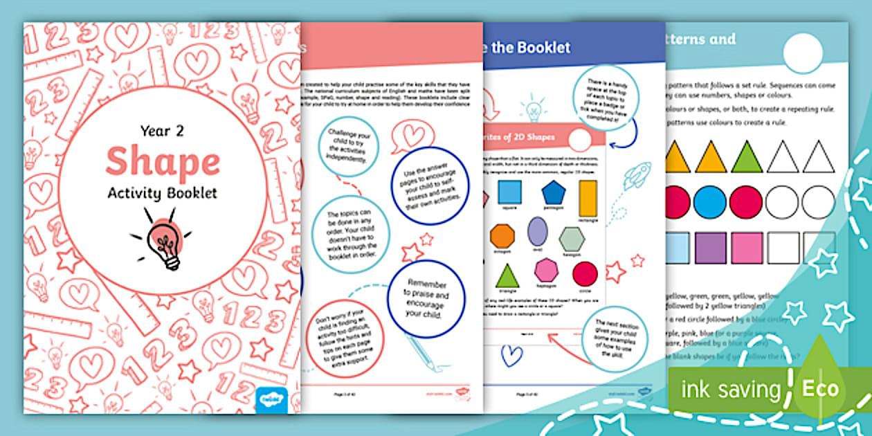 👉 Shape Activity Booklet for Home (Ages 6 - 7) - Twinkl