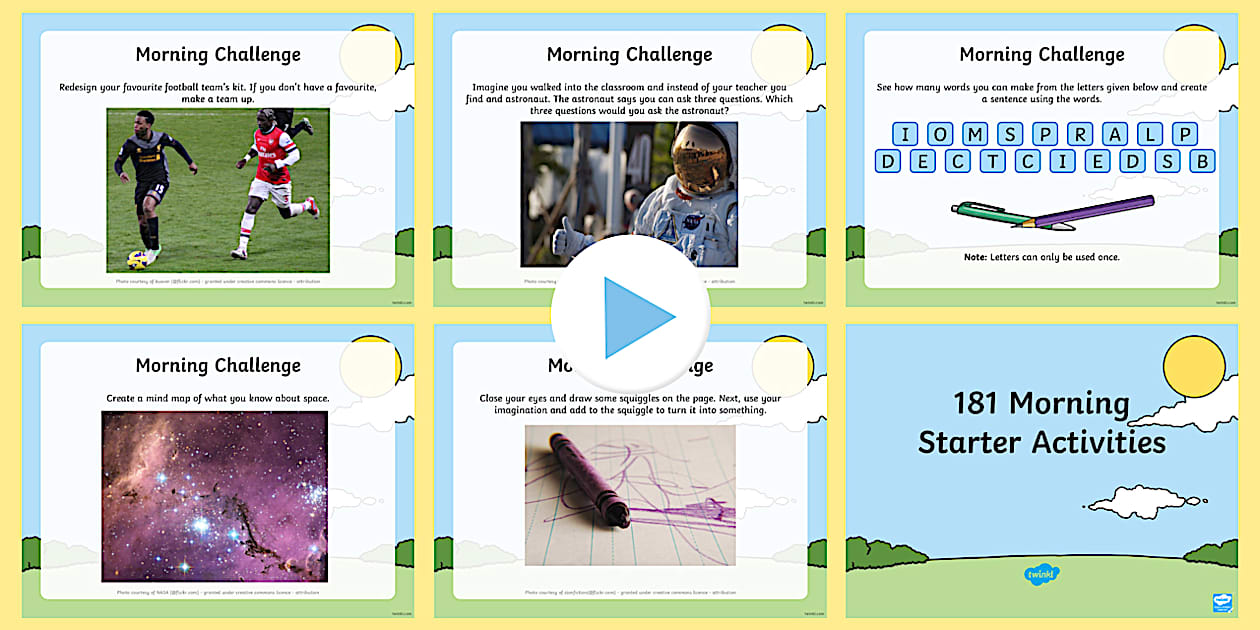 181 Key Stage 2 Starter Activities Morning PowerPoint