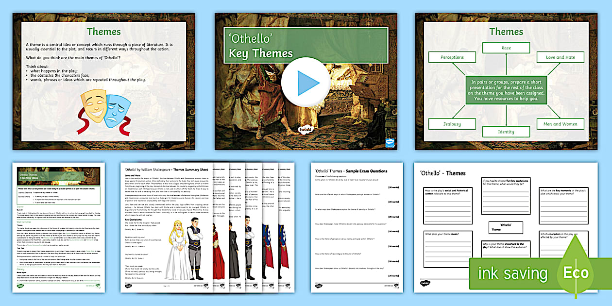 GCSE Othello Themes Lesson Pack (teacher made) - Twinkl