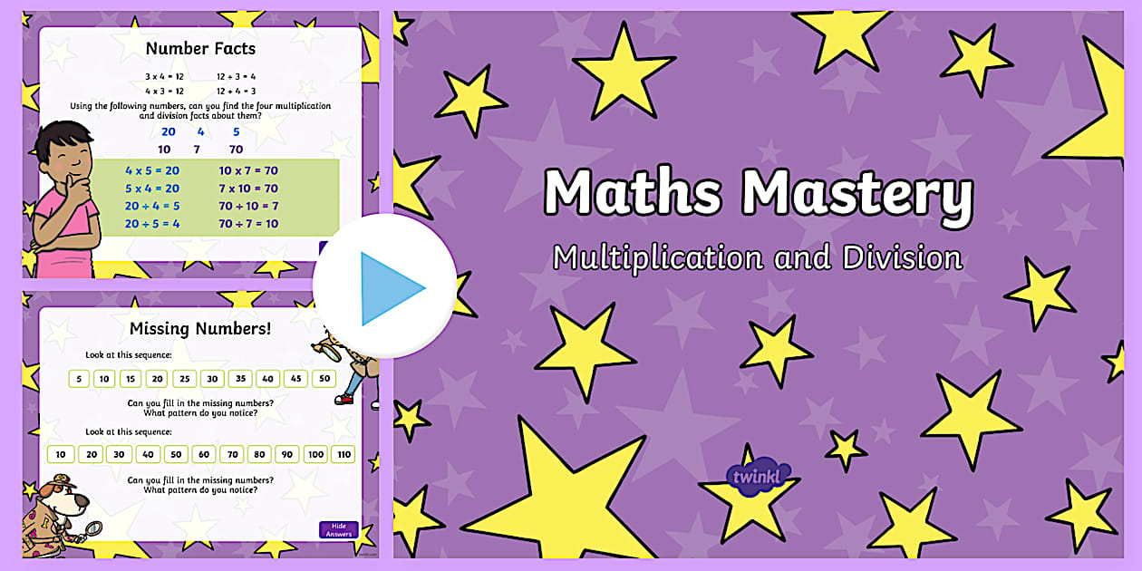 Year 1 Maths Mastery Multiplication and Division PowerPoint