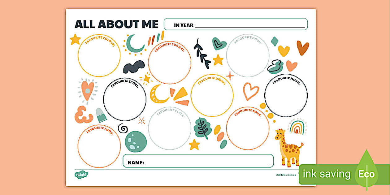 Boho Dreamscape All About Me Poster (teacher made) - Twinkl