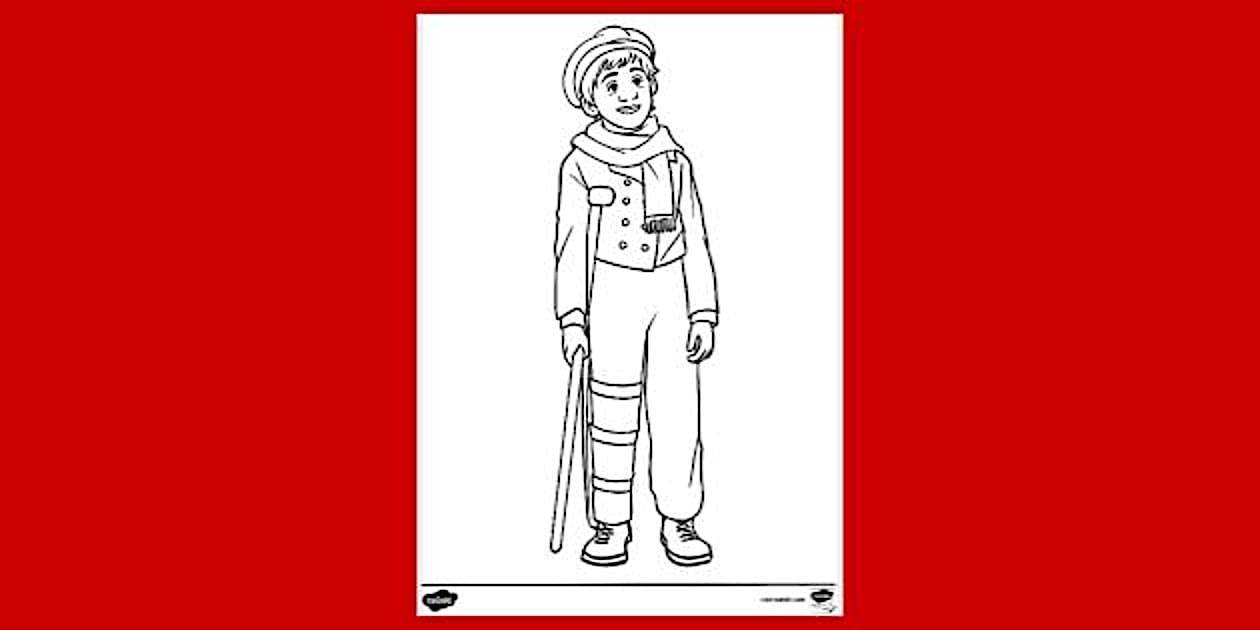 Tiny Tim Colouring Sheet | Primary Resources (teacher made)