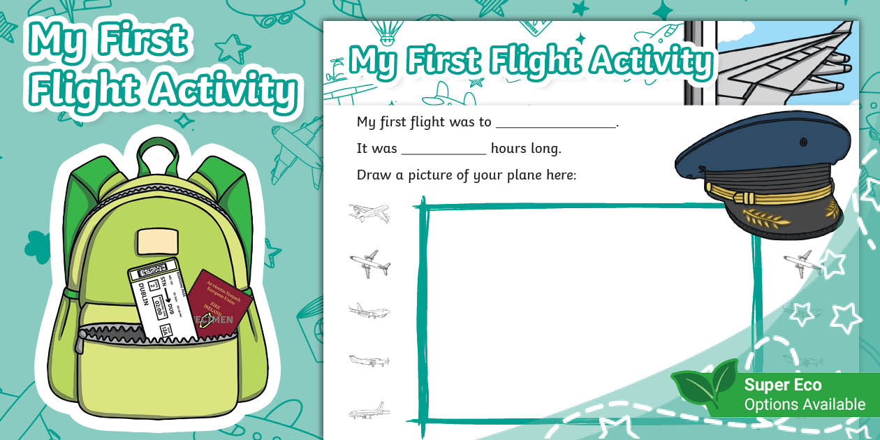 My First Flight Activity (Ages 5–7) (teacher made)