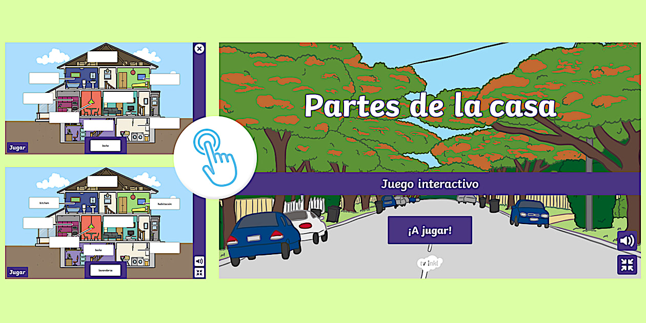 Juego interactivo: Partes de la casa - Twinkl