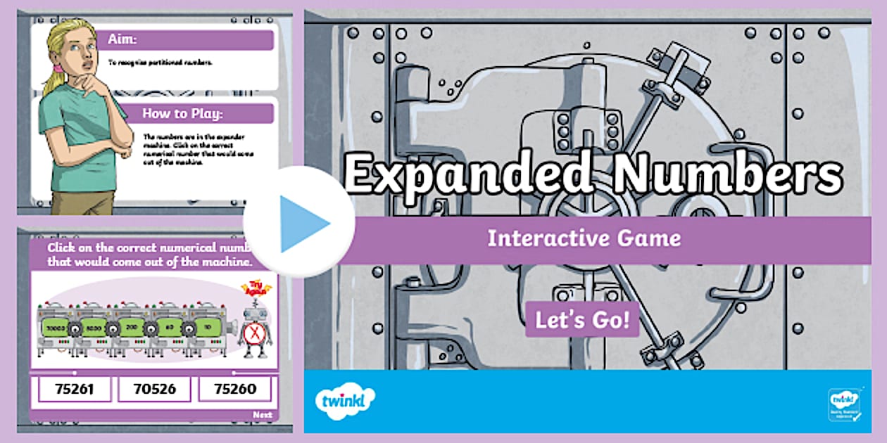 Expanded Numbers Interactive Game (teacher made) - Twinkl
