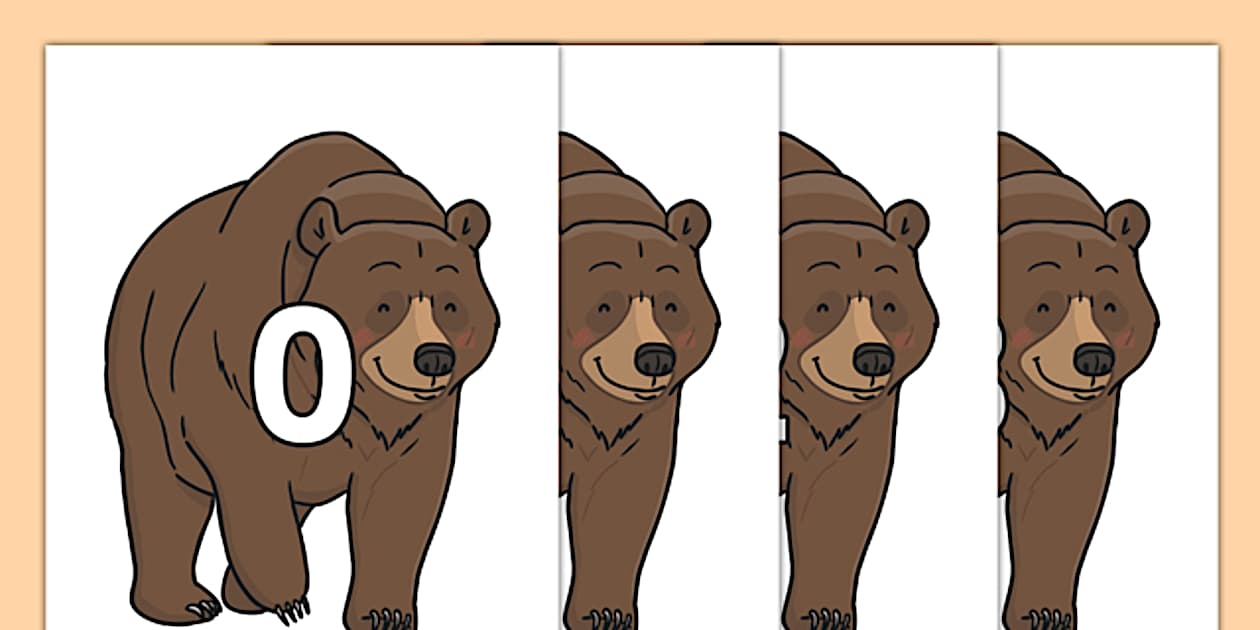 Numbers 0-31 on Bear (teacher made) - Twinkl