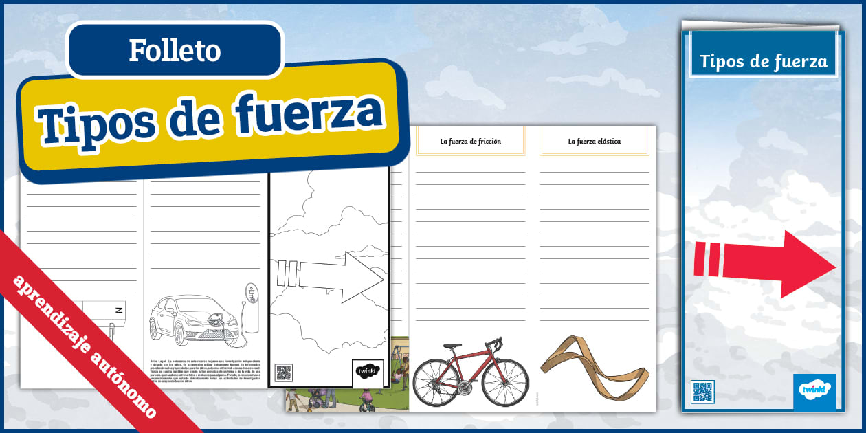 Folleto: Tipos de fuerza (profesor hizo) - Twinkl