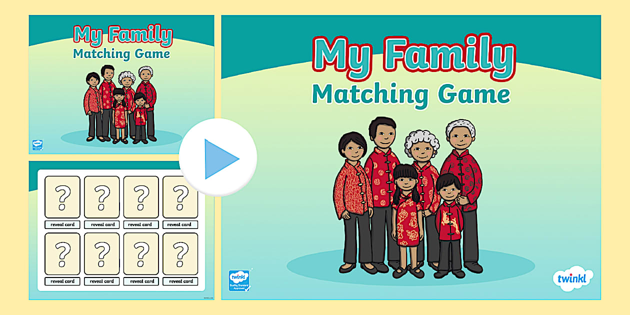 My Family Matching Game PowerPoint｜小三適用 - Twinkl