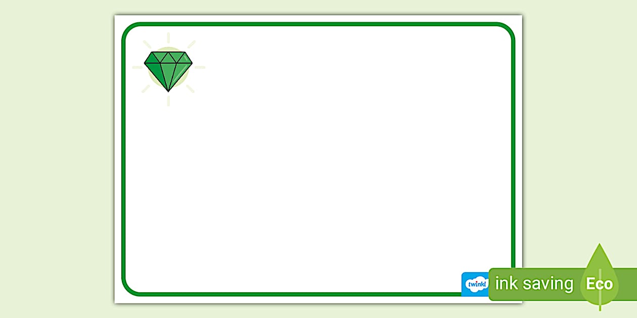 Emerald Themed Editable Classroom Area Display Sign - Twinkl