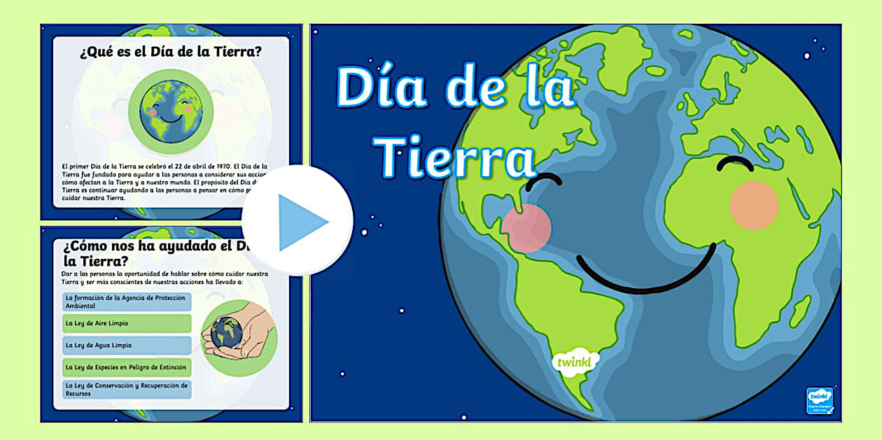 PowerPoint: Día de la Tierra resumen | Materiales Twinkl