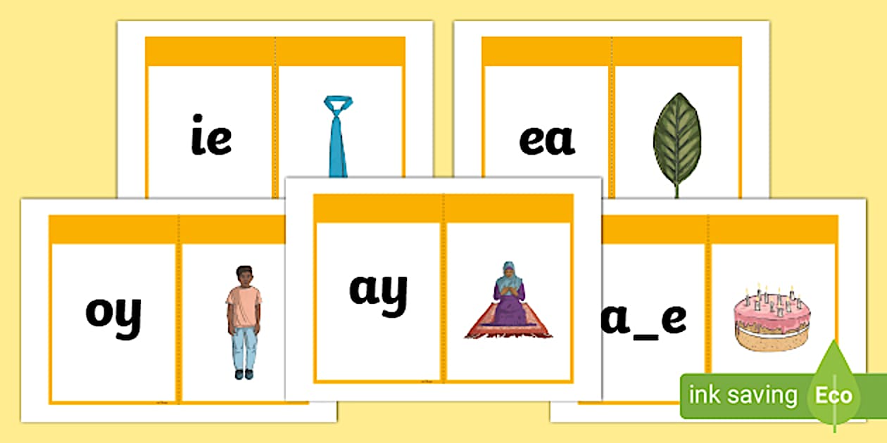 Phonics Level 5 Mnemonic Flashcards - KS2 Resources - Twinkl