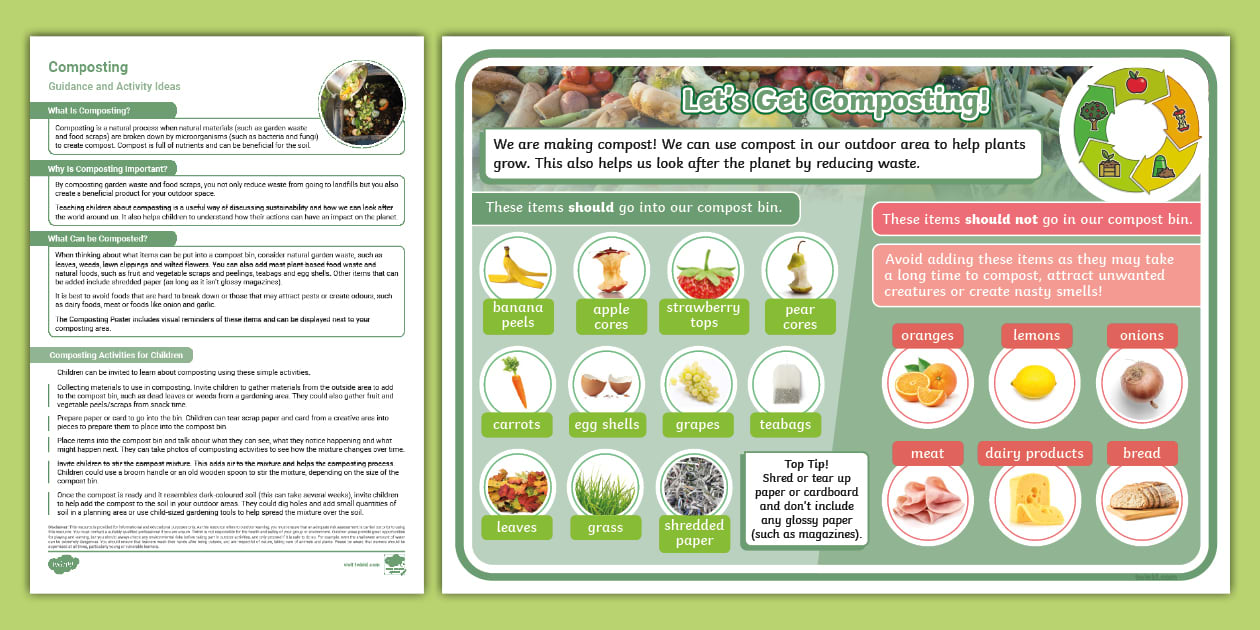 Composting Guidance and Activity Ideas (teacher made)