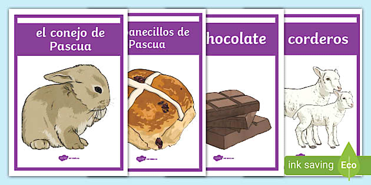 Easter Spanish Display Posters (teacher made) - Twinkl